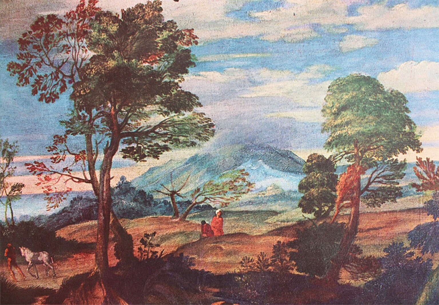 Annibale Carracci "Landscape with rest in Egypt" | Lithograph after ...