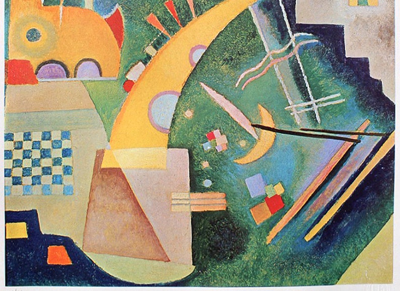 Vasilij Kandinsky "horn Form" Lithograph After, Vintage Print - the ...