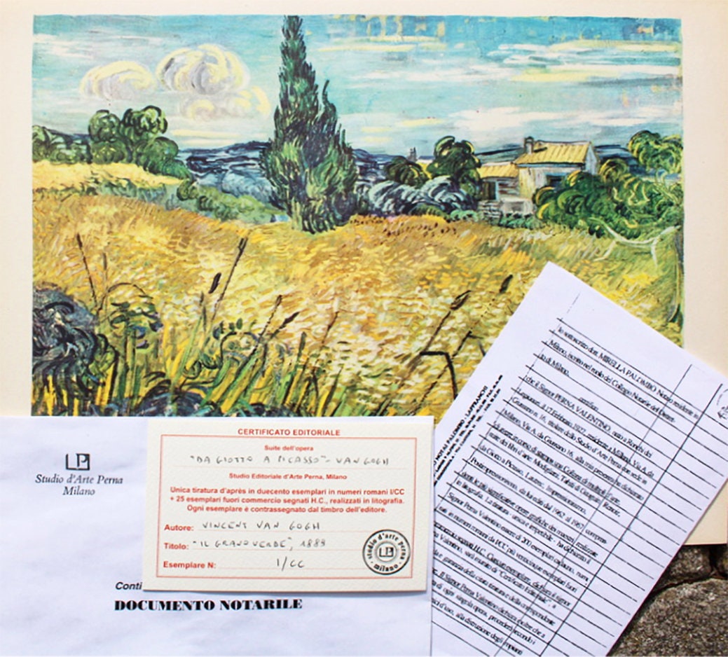 Vincent Van Gogh the Green Wheat Lithograph - Etsy
