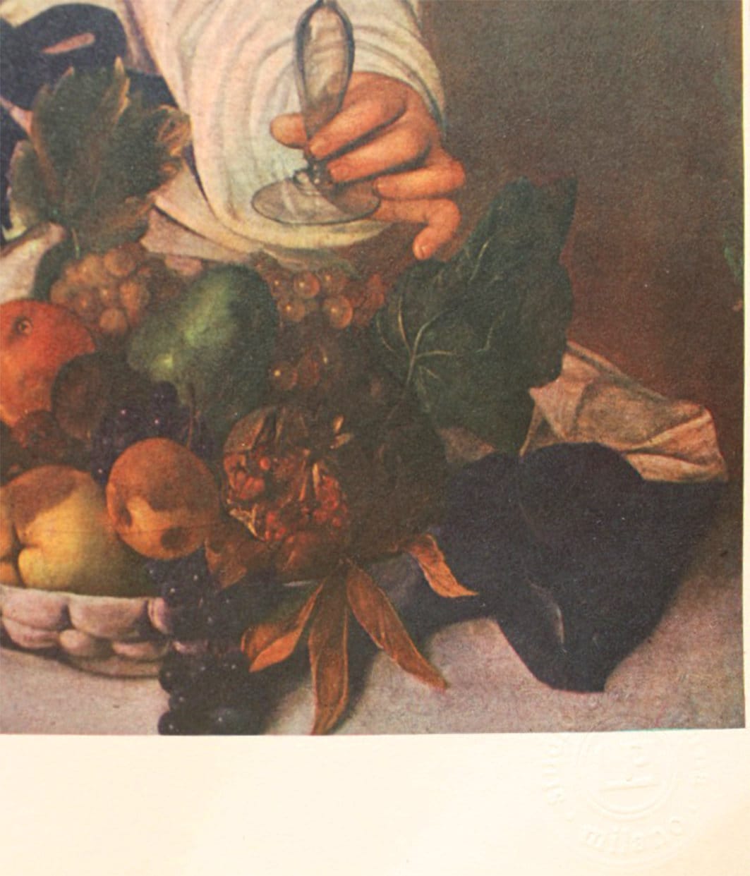 Caravaggio "Bacchus" | Lithograph after | vintage 60s print | The ONLY ...