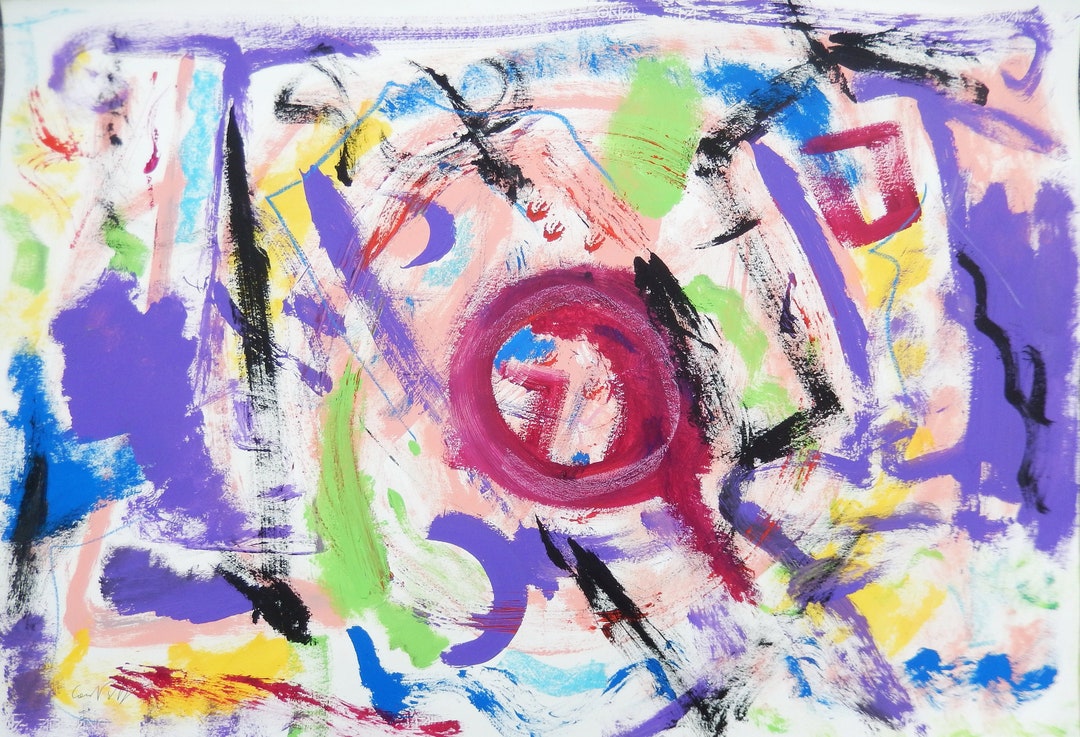 Max Convento "world Time" | Authentication on Photo | Abstract Modern ...