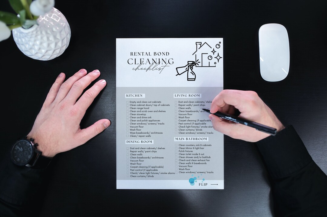 Rental Bond Cleaning Checklist AU Template Downloadable - Etsy