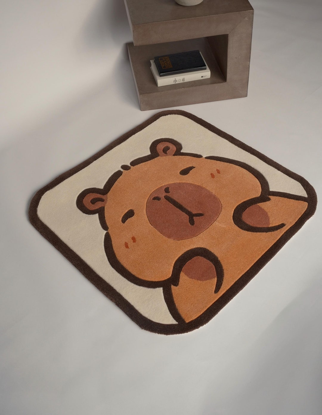 Capybara Handmade Rug - Personalized Hand Tufted Rug - Handmade Unique ...