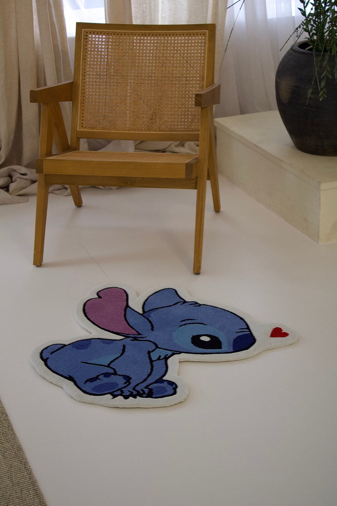 Lilo & Stitch Handmade Rug Perfect Gift for Kids Bedroom, Soft ...