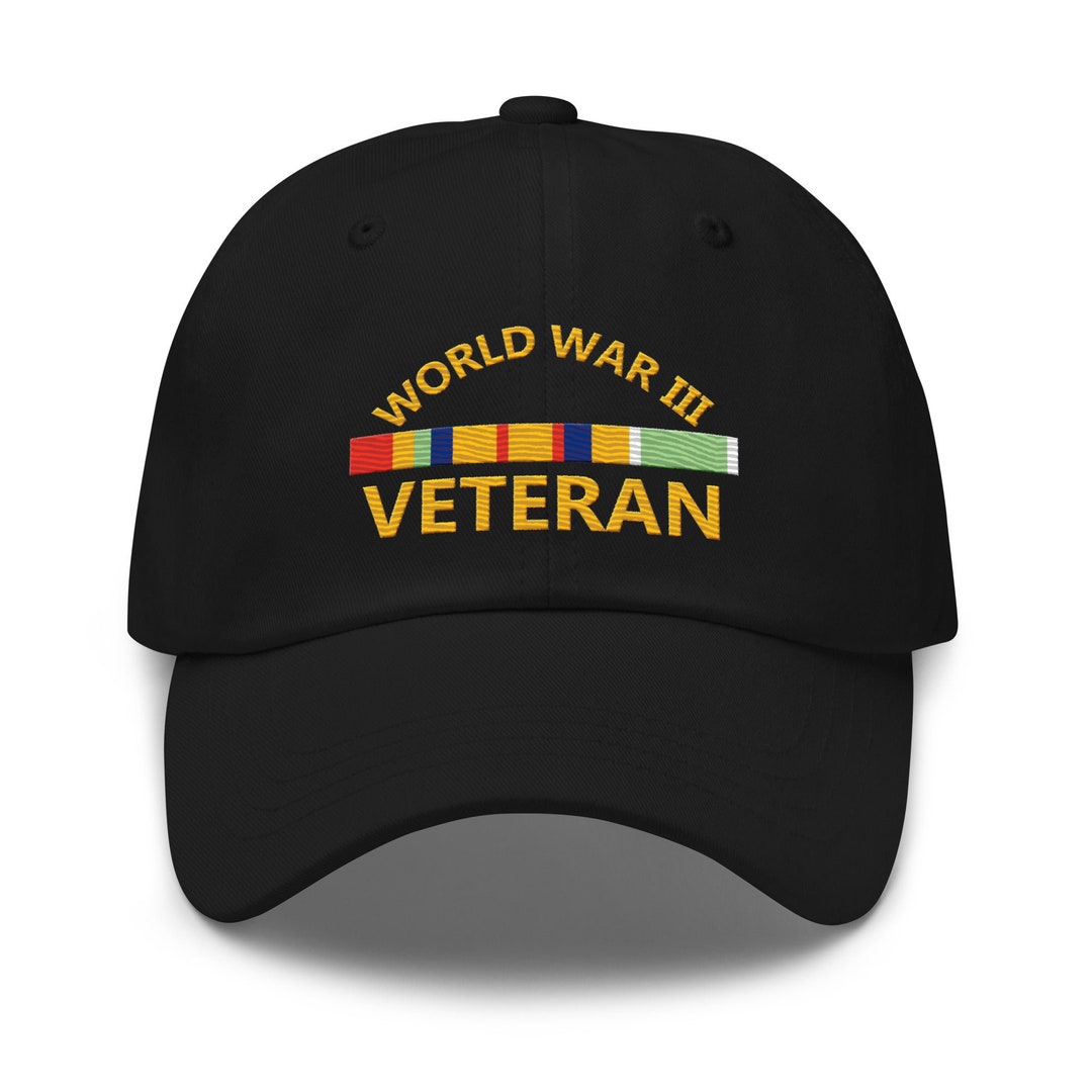 World War 3 Black Veteran Joke Hat Funny Offensive Edgy Prank Gag Gift ...