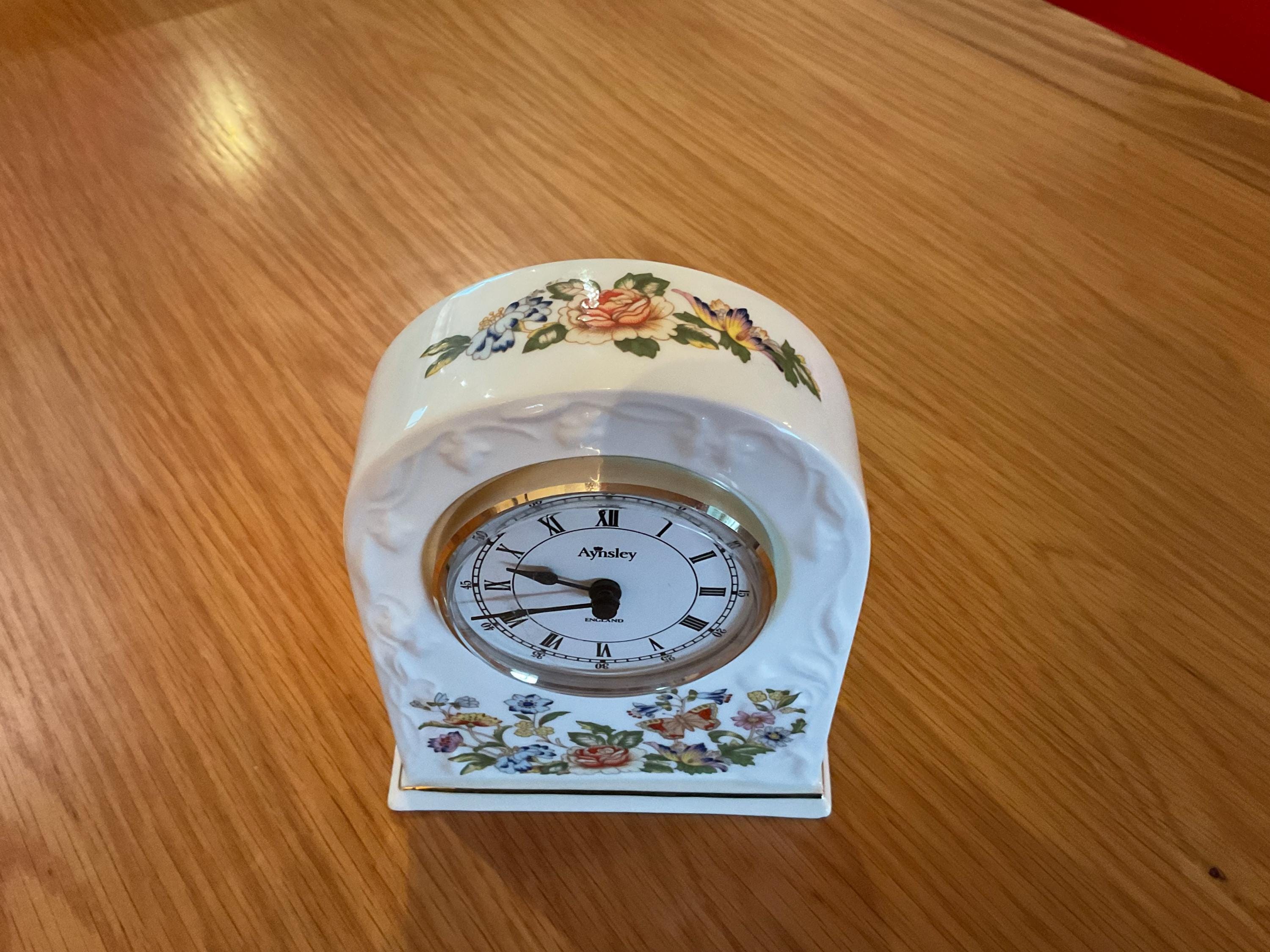 Vintage Aynsley Cottage Garden Clock. Porcelain Giftware. - Etsy