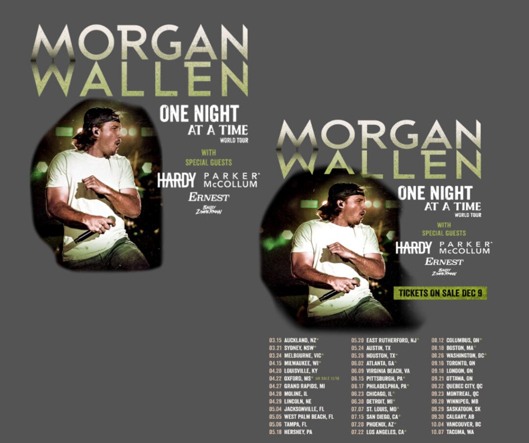 Morgan Wallen File Wallen Country Music PNG Vintage Concert - Etsy