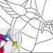 Hummingbird Stained Glass Pattern Printable / Adjustable Size Digital ...