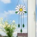 Stained Glass Daisy Flower Suncatcher Window Hanging Home Decor, Custom ...