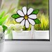 Stained Glass Daisy Flower Suncatcher Window Hanging Home Decor, Custom ...