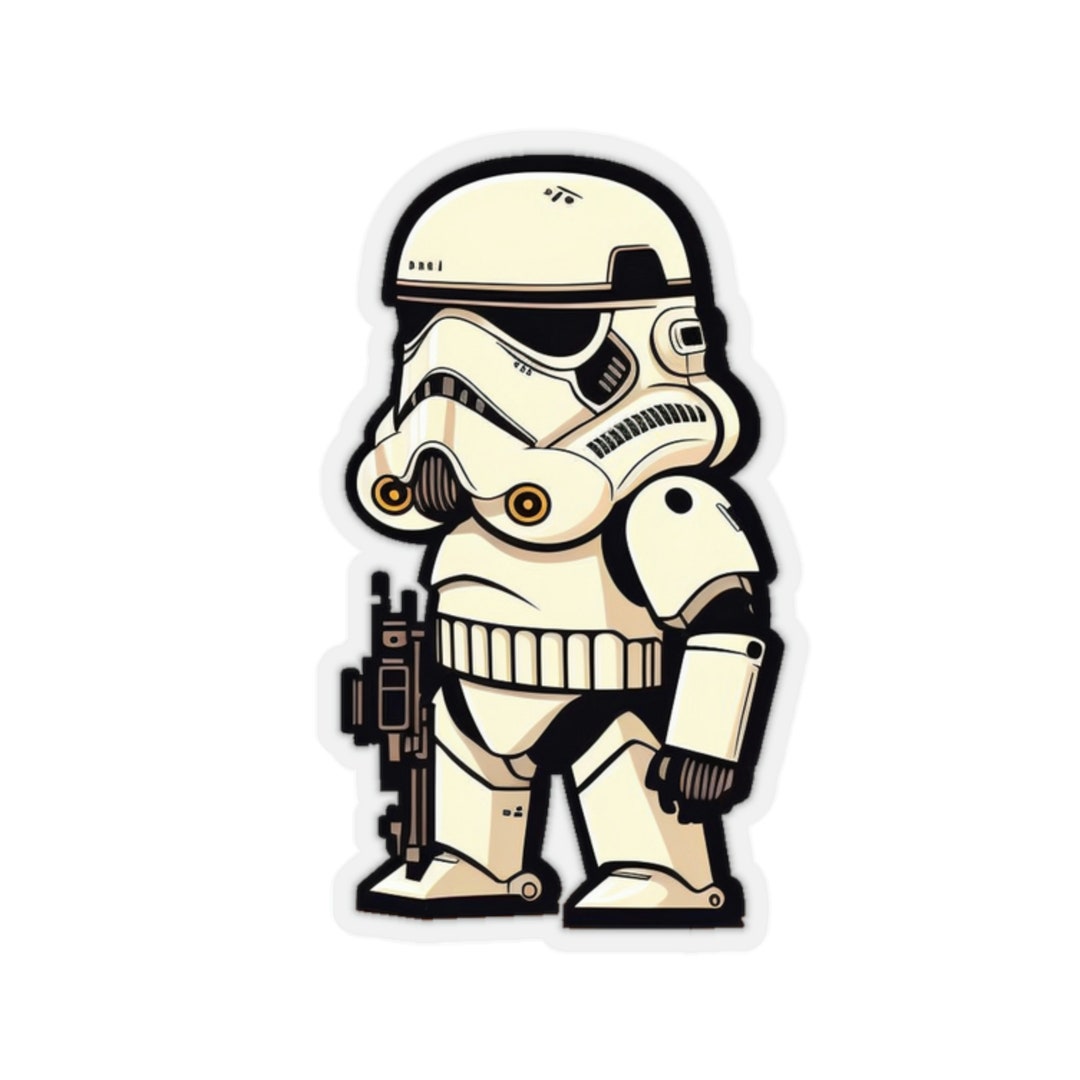 Cartoon Storm Trooper Star Wars Sticker - Etsy