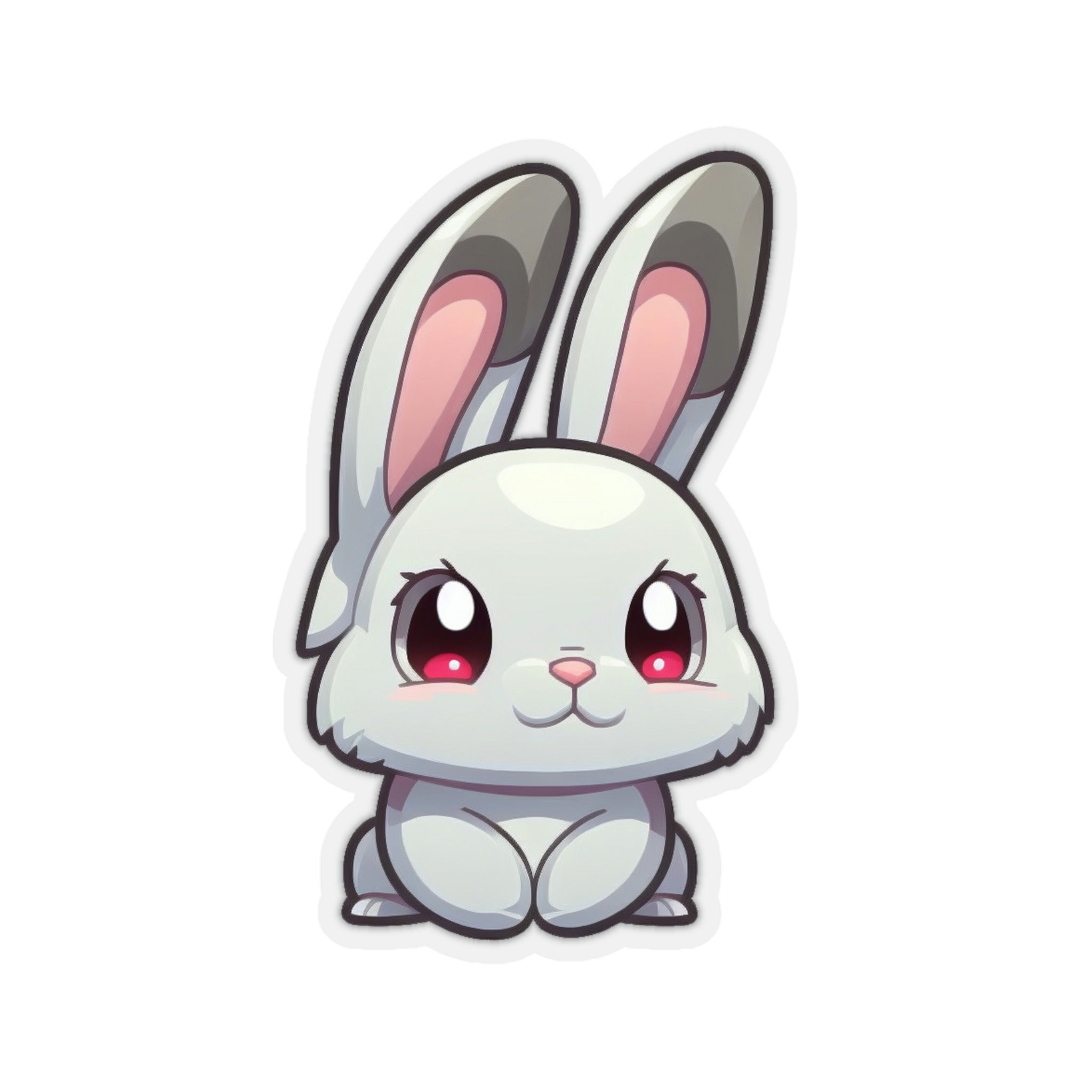 Cute Cartoon Bunny Rabbit Sticker - Etsy