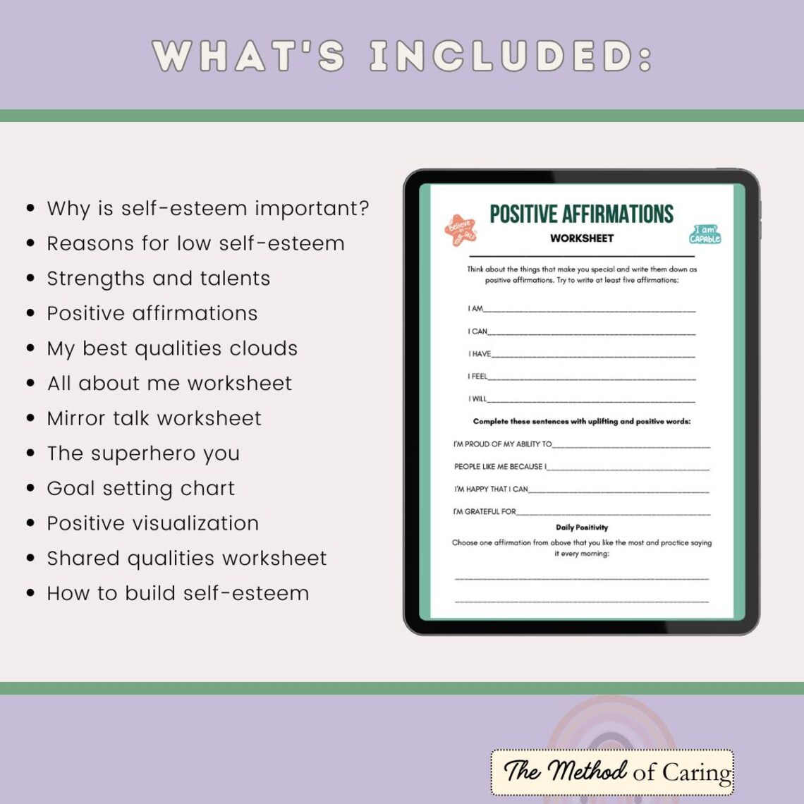 Self-esteem for Kids, Therapy Book, Workbook for Kids, Self-esteem ...