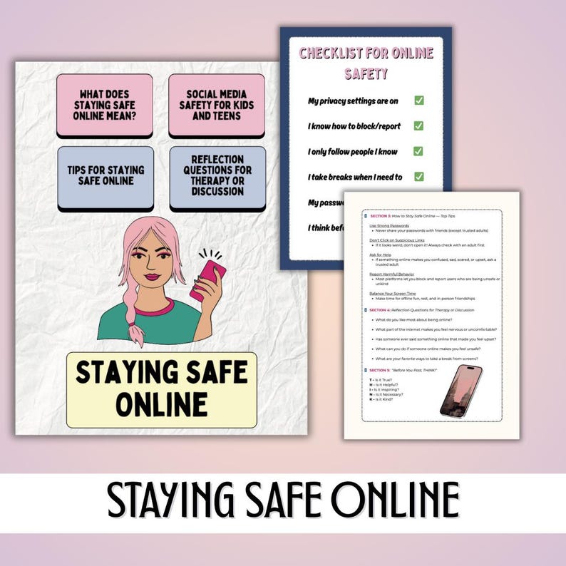 3-in-1 Online Safety Bundle for Kids & Teens | Digital Safety Poster ...