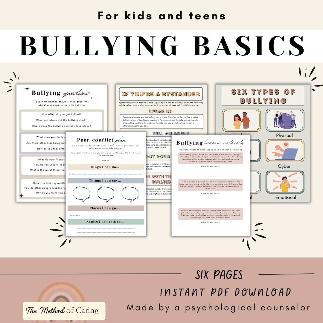 Bullying, Peer-conflict, Bullying Activity, Conflict Plan, Anti-bully ...