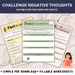 Cognitive Distortion Worksheets, Thinking Errors, Unhelpful Thinking ...