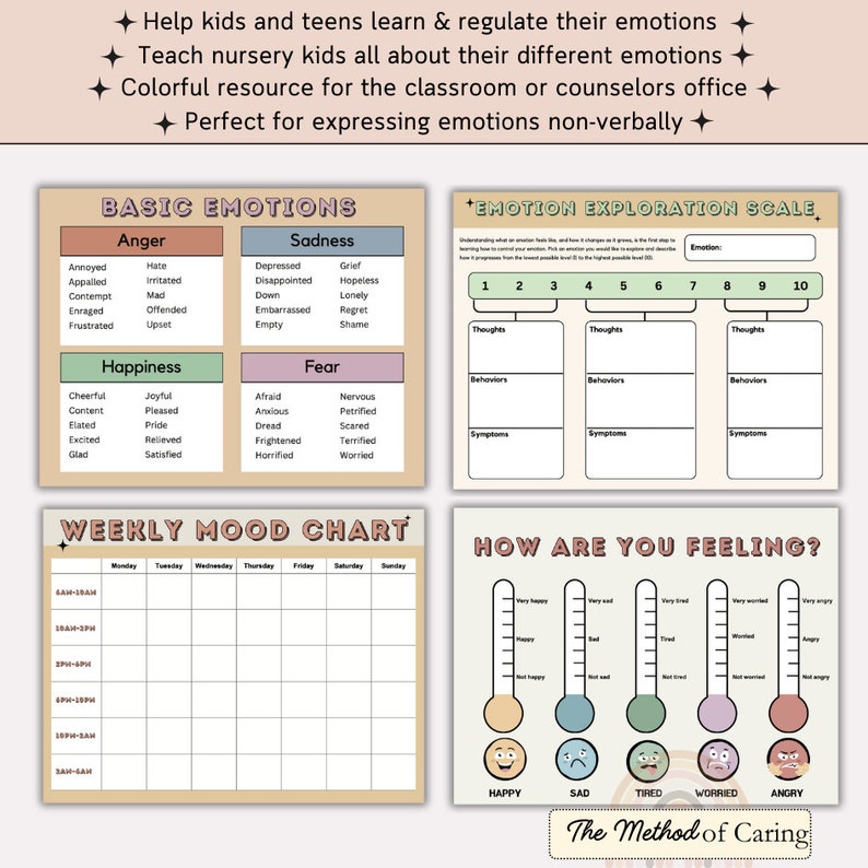 Emotions, Feelings Thermometer, Emotions Poster, School Counselor ...