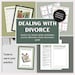 Divorce Therapy Guide for Kids & Teens | Printable Journal, Worksheets ...