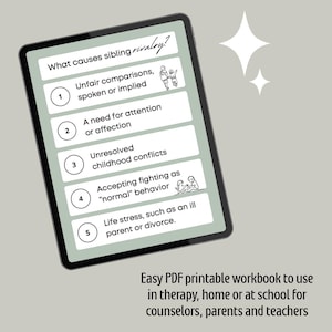 Sibling Conflict Workbook | Digital Guide for Communication, Self ...