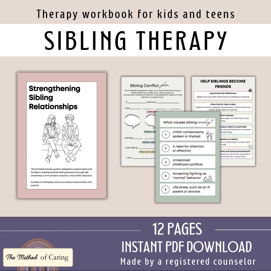 Sibling Conflict Workbook | Digital Guide for Communication, Self-awareness & Rivalry Support ...