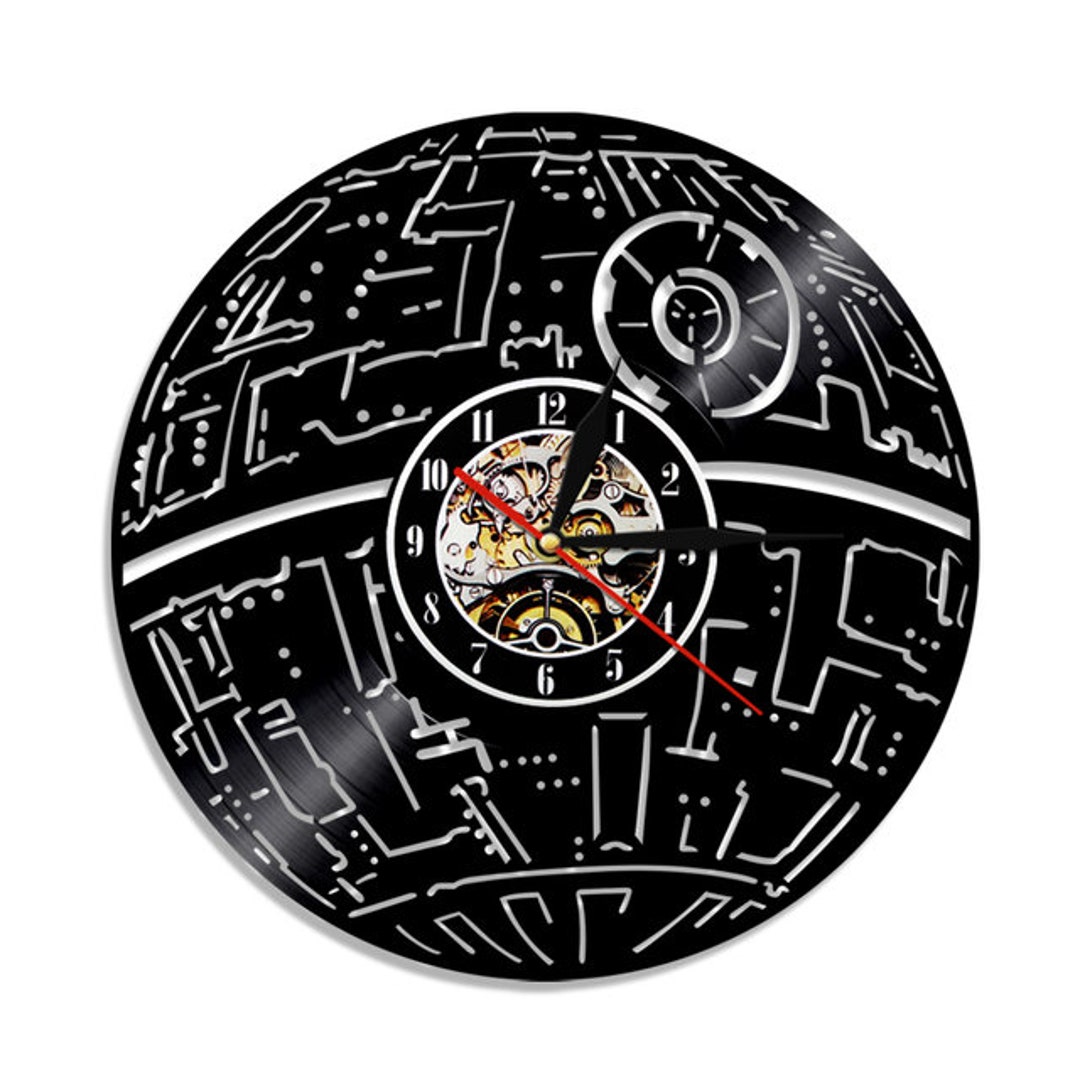 Star Wars Clock Death Star Clock Star Wars Gift for Man - Etsy