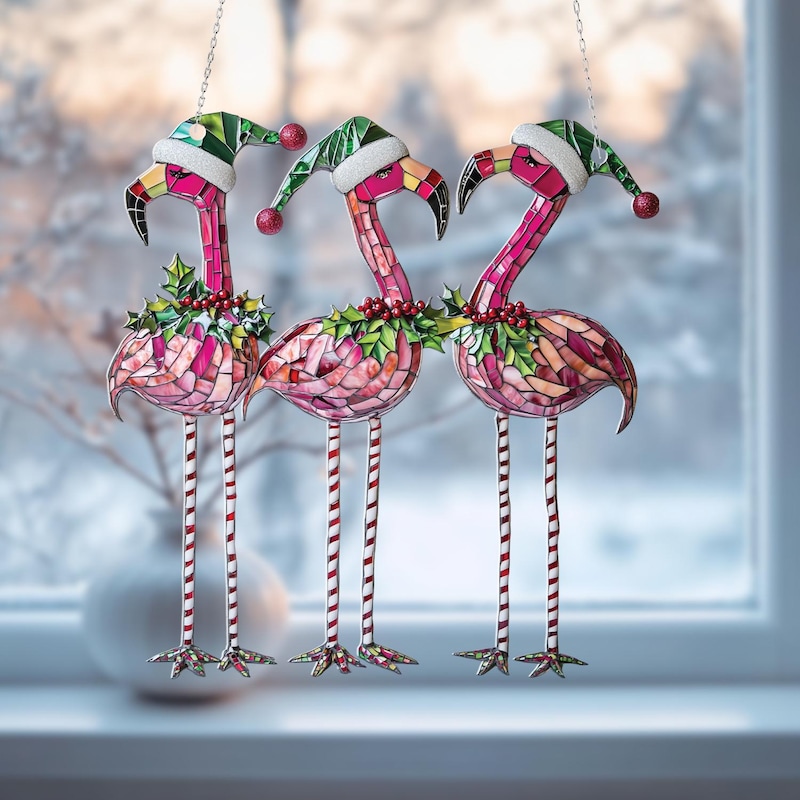 Christmas Flamingo - Etsy