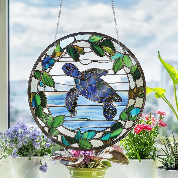 Sea Glass Window Art - Etsy