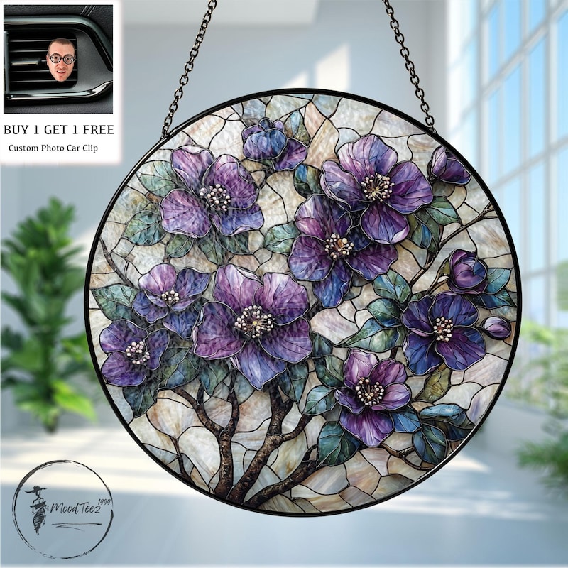 Violet Stained Glass - Etsy