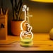 Custom Guitar Desk Lamp Gift for Musicians, Personalized Classic Guitar ...
