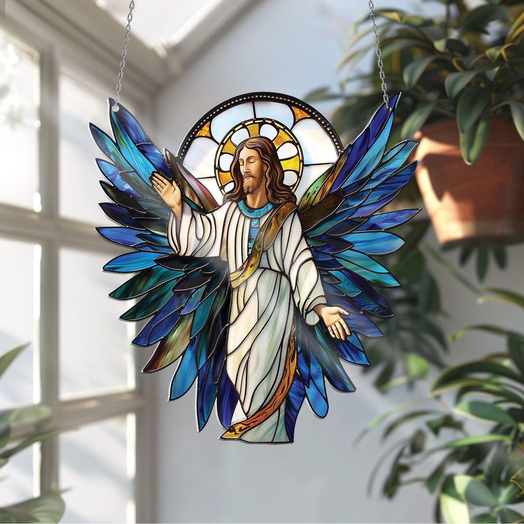 Lord Jesus Acrylic Window Hanging, Acrylic Window Hanging, Gift for ...