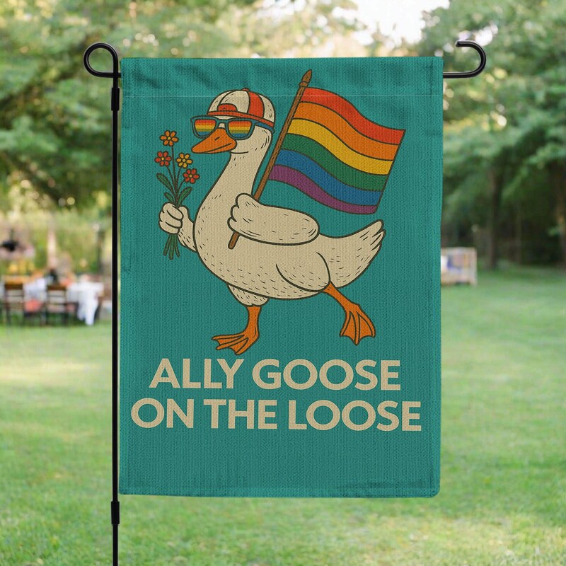 Funny Goose Garden Flag - Etsy