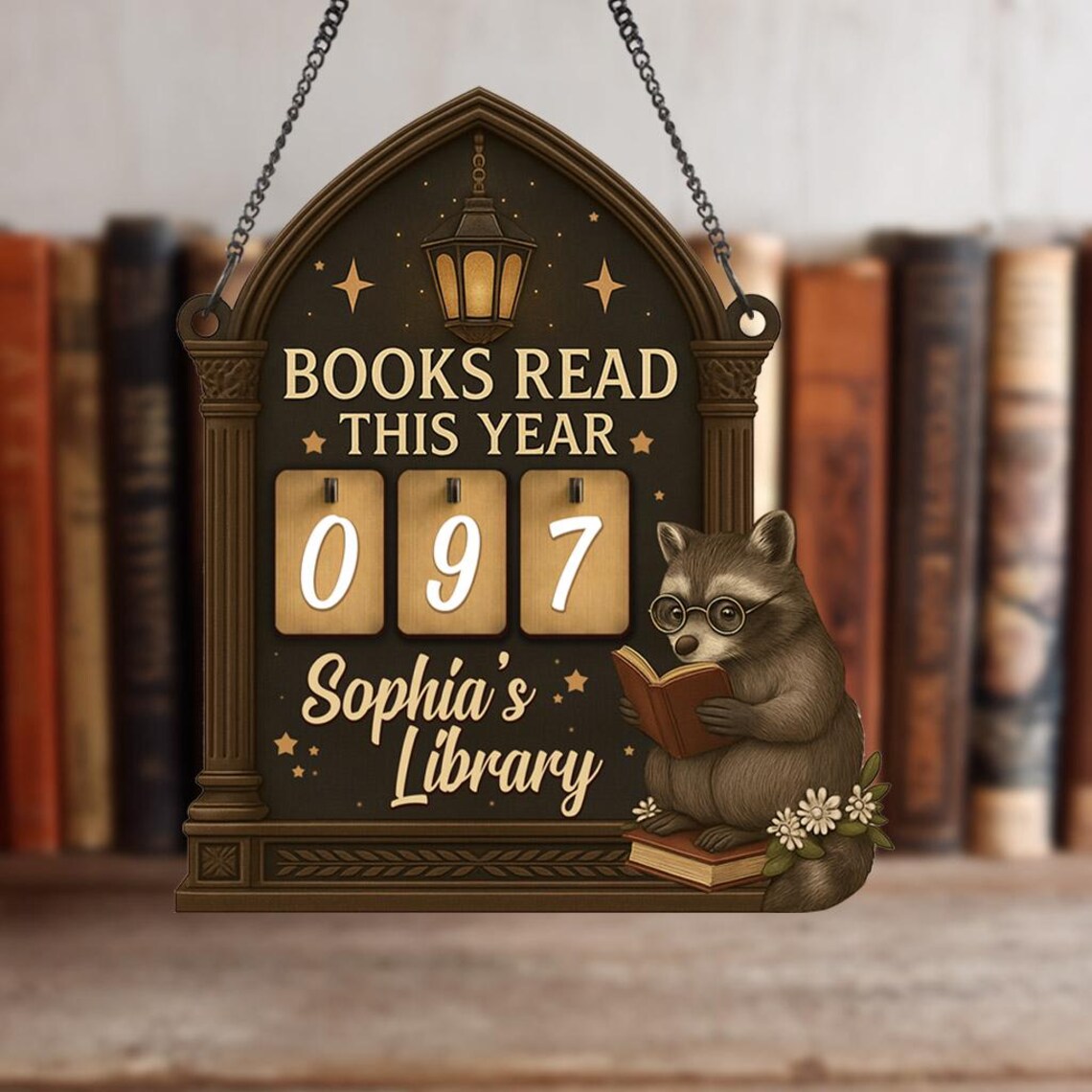 Personalized Wooden Books Read Tracker, Book Lover Gift - Etsy