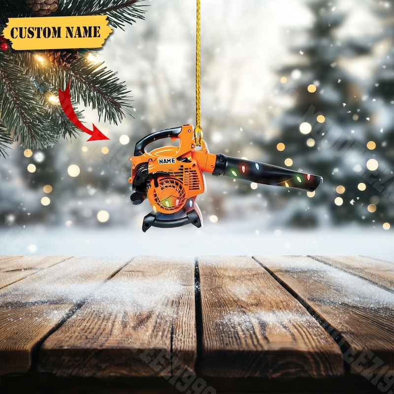 Snow Blower Tree Ornament - Etsy