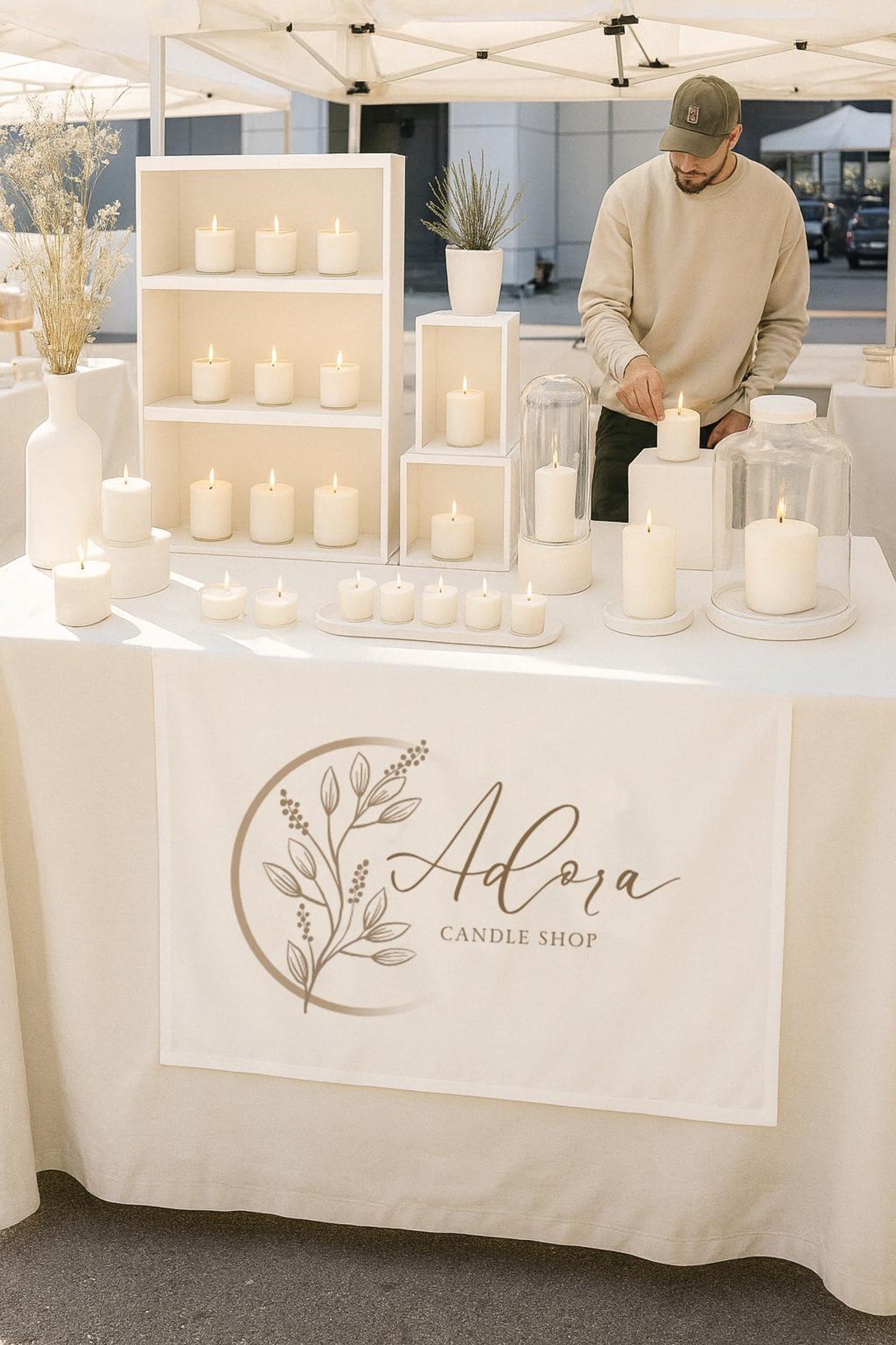 Custom Logo Linen Table Runner, Business Branding Decor - Etsy