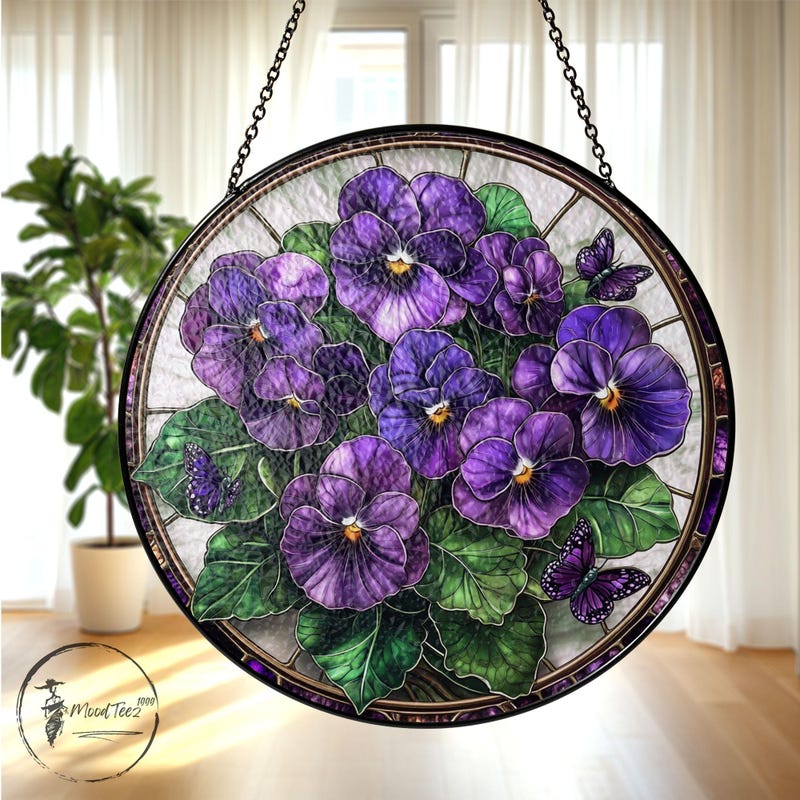 Violet Stained Glass - Etsy
