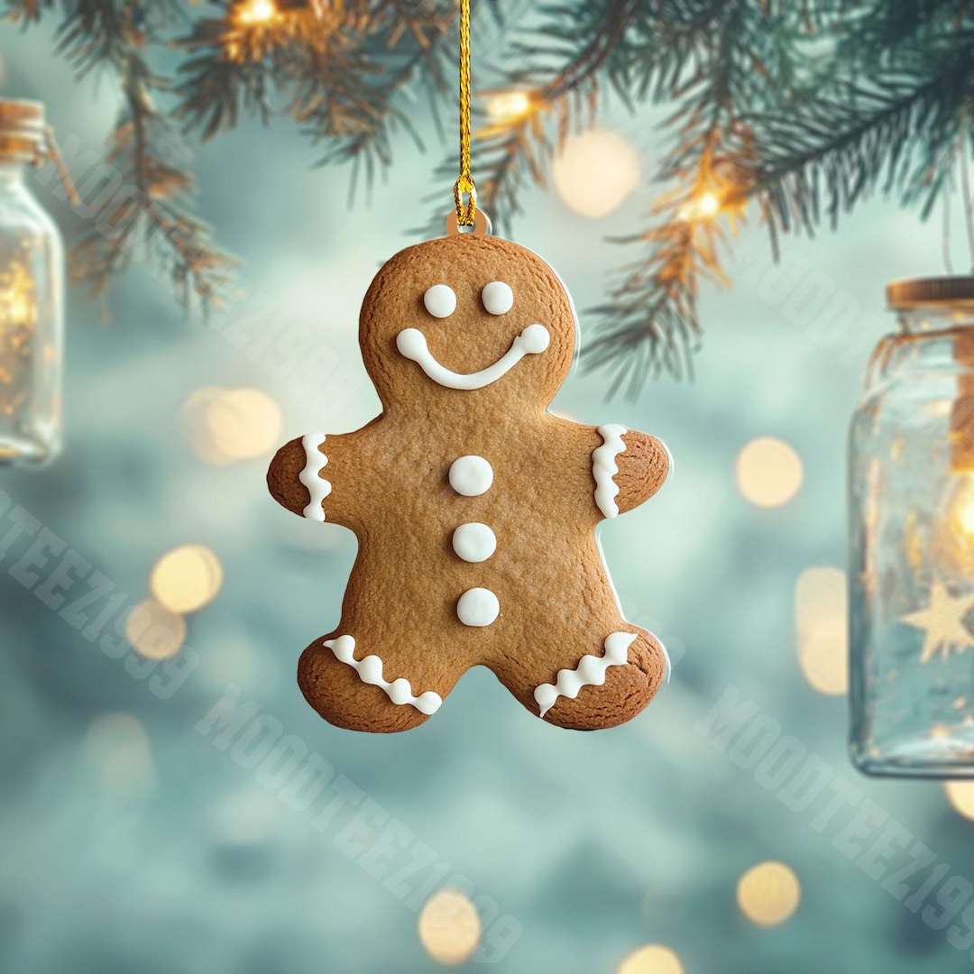Gingerbread Christmas Ornament 2024, Gingerbread Resin Family Ornament ...