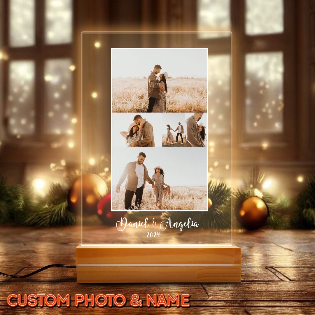 Personalized Led Night Light, Picture Frame Night Light, Custom Frame ...