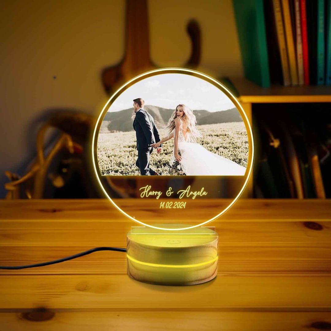 Personalized Heart LED Name Light, Custom Valentines Gift, Light up ...