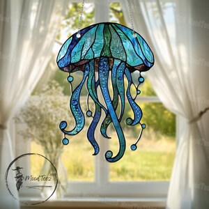 Acrylic Jellyfish Window Hanging: Ocean Home Decor - Etsy