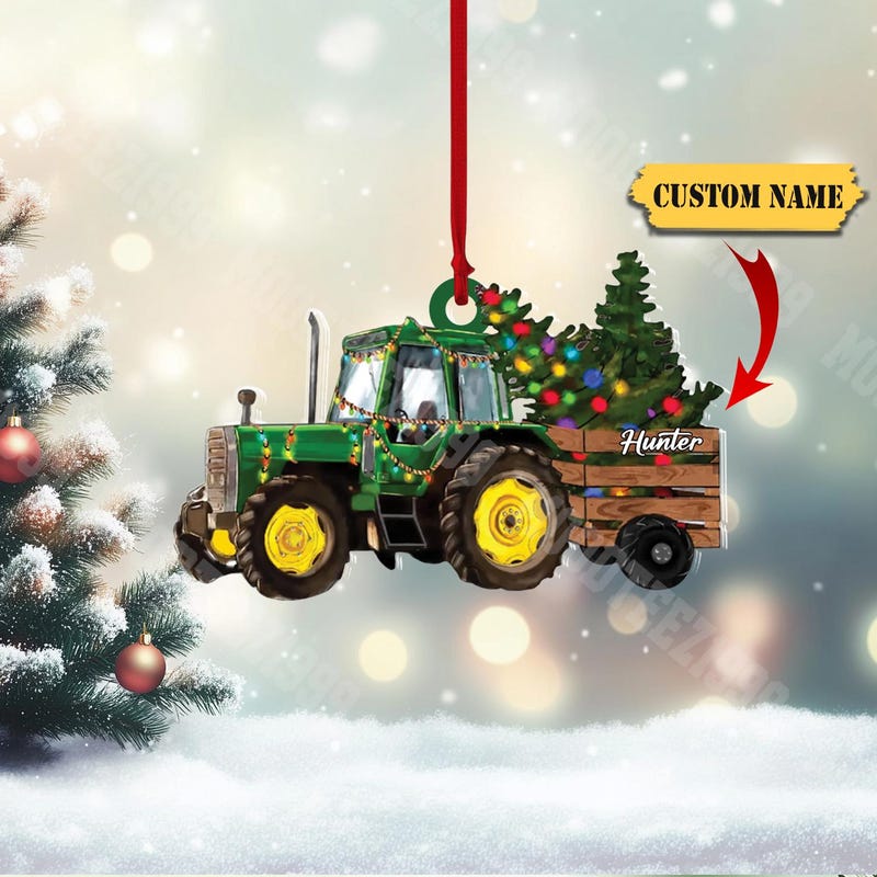 Tractor Ornament - Etsy