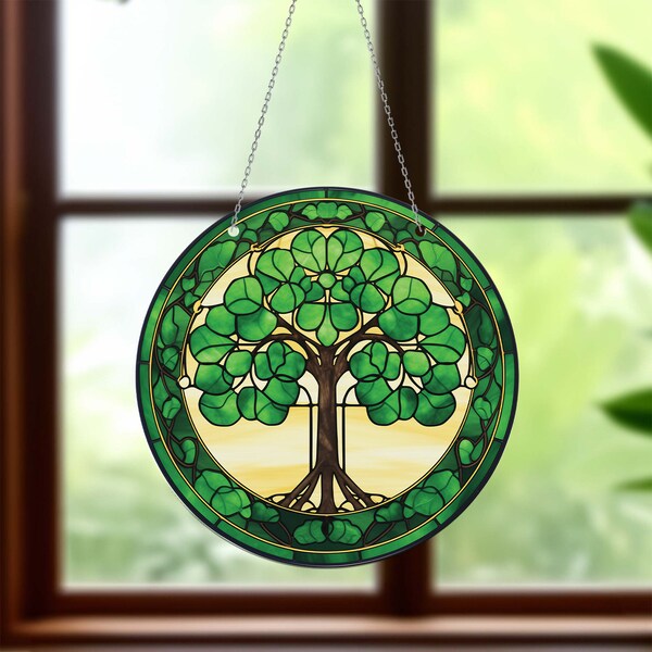 Shamrock Stained Glass Window Hanging - Etsy