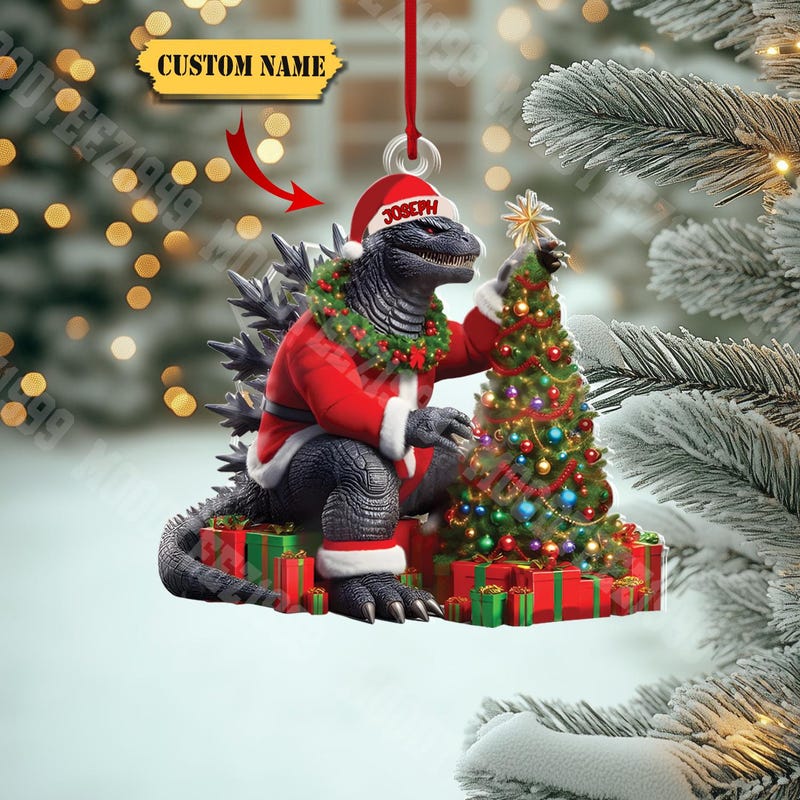 Godzilla Christmas Decor - Etsy