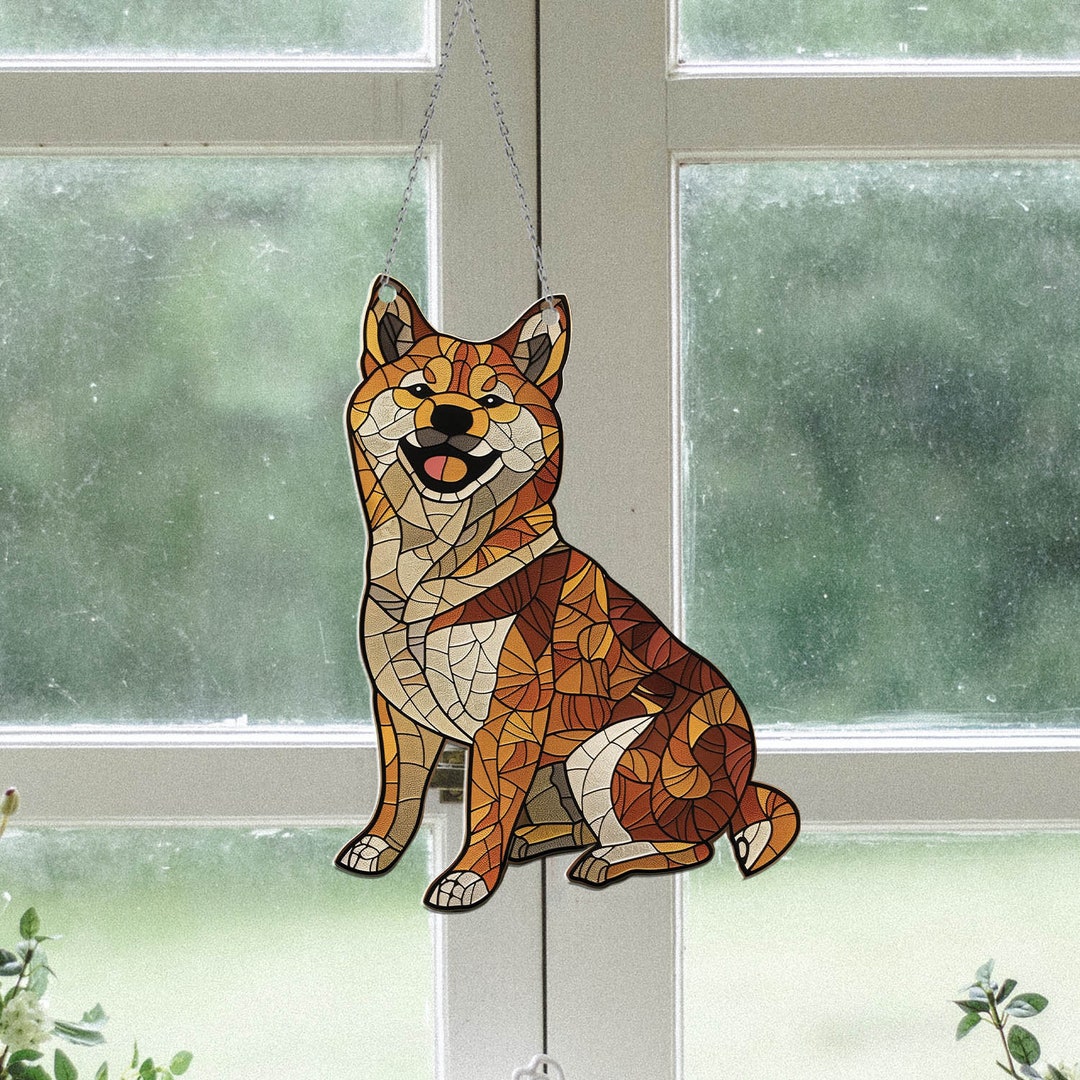 Shiba Inu Acrylic Window Decor, Shiba Inu Wall Art, Shiba Inu Home ...