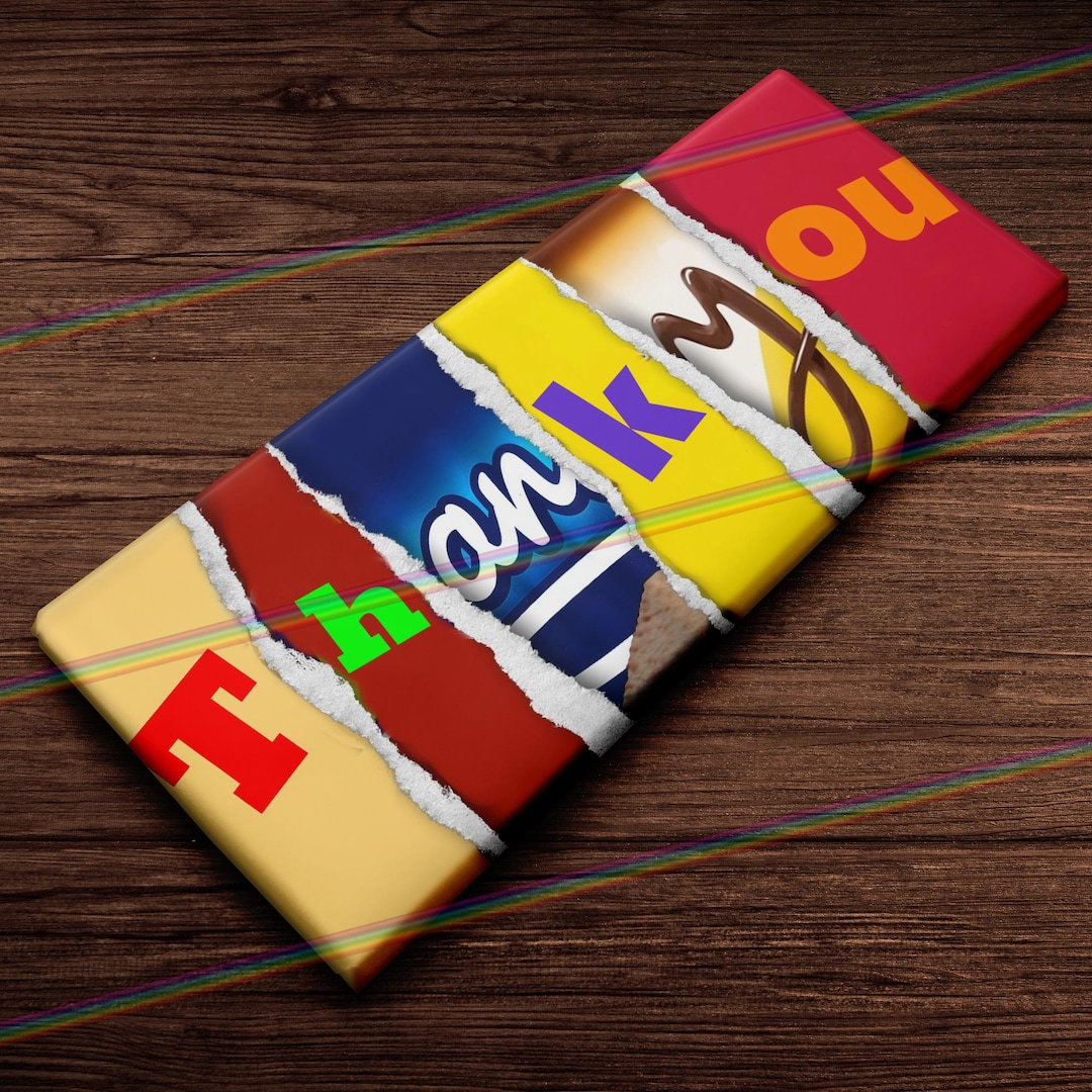 THANK YOU Chocolate Bar Wrapper. Funny Rude Novelty Joke Gift ...