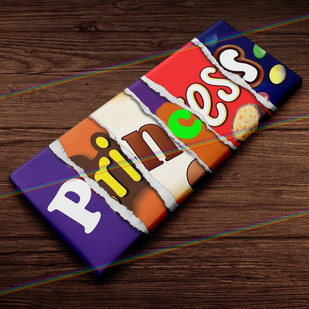 PRINCESS Chocolate Bar Wrapper. Funny Rude Novelty Joke Gift. Christmas ...