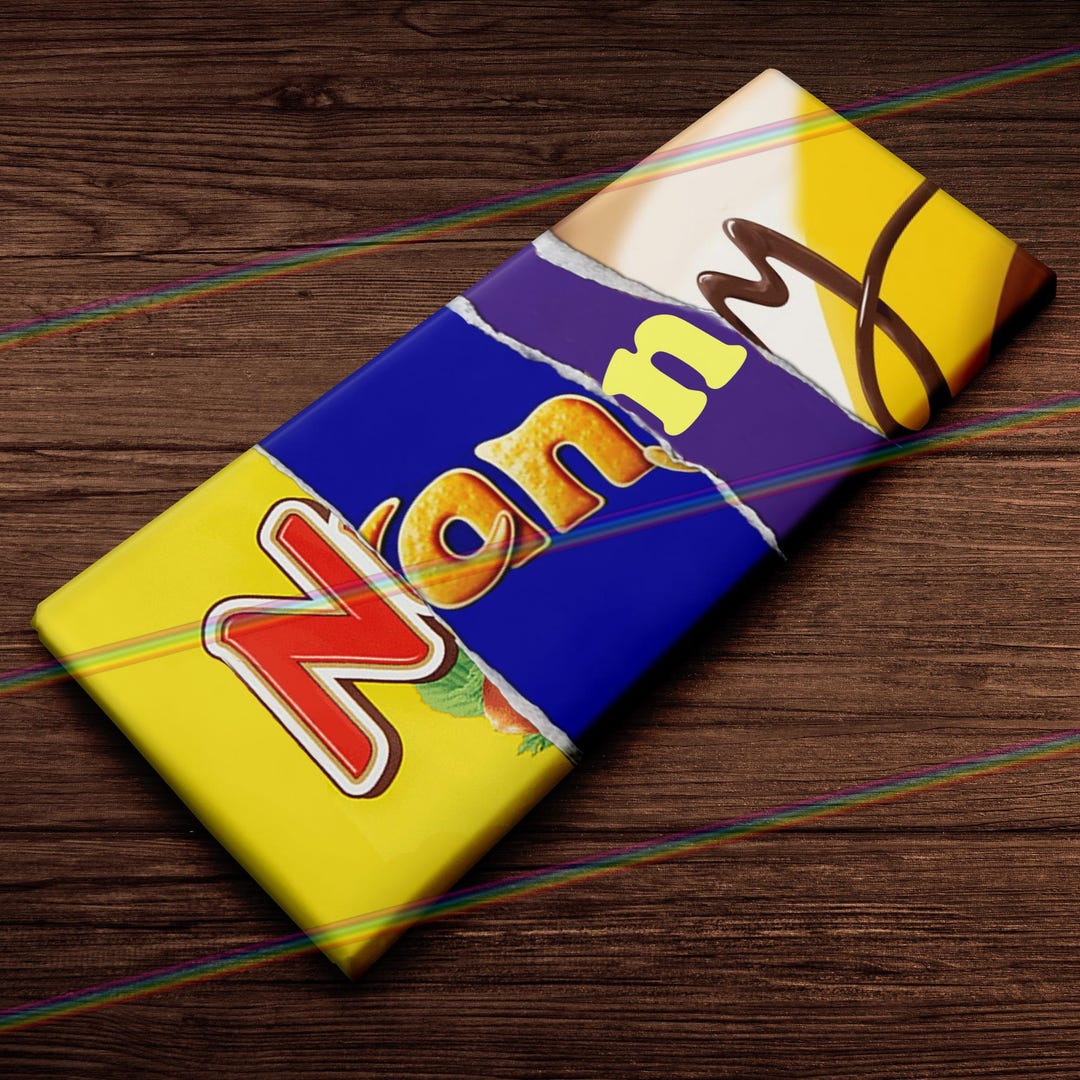 NANNY Chocolate Bar Wrapper. Funny Rude Novelty Joke Gift. Christmas ...