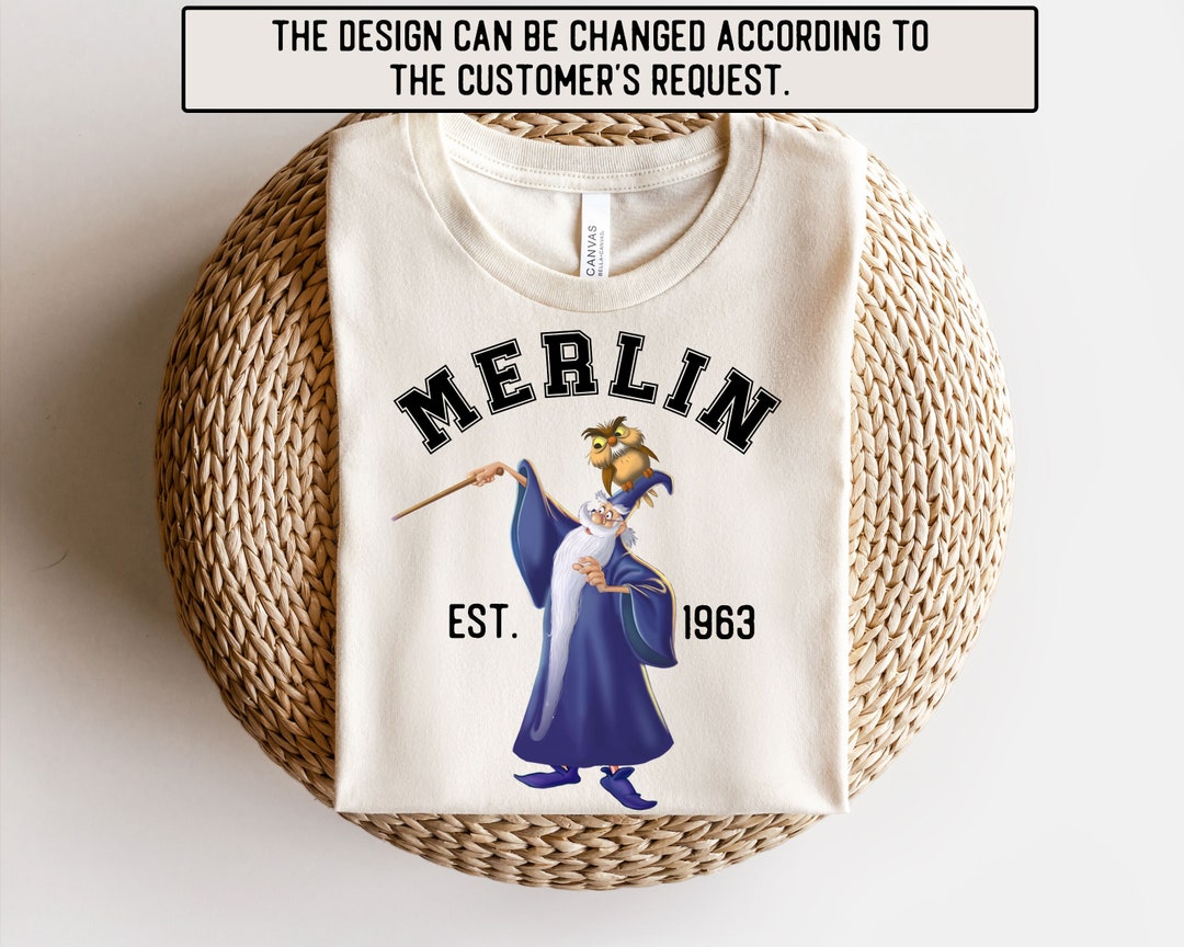 Merlin Shirt, the Sword in the Stone Shirt, Merlin & Archimedes Shirt ...