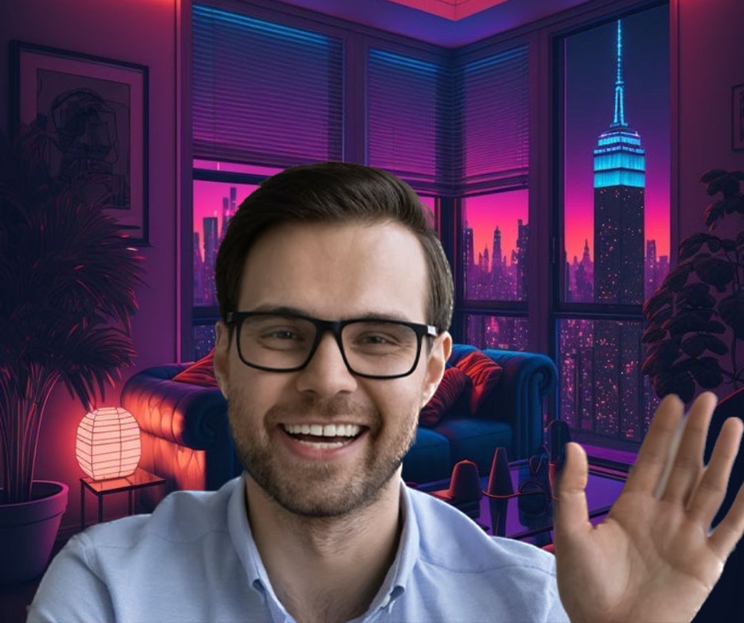 Colorful Chill Zoom Virtual Background / Backdrop / Office - Etsy