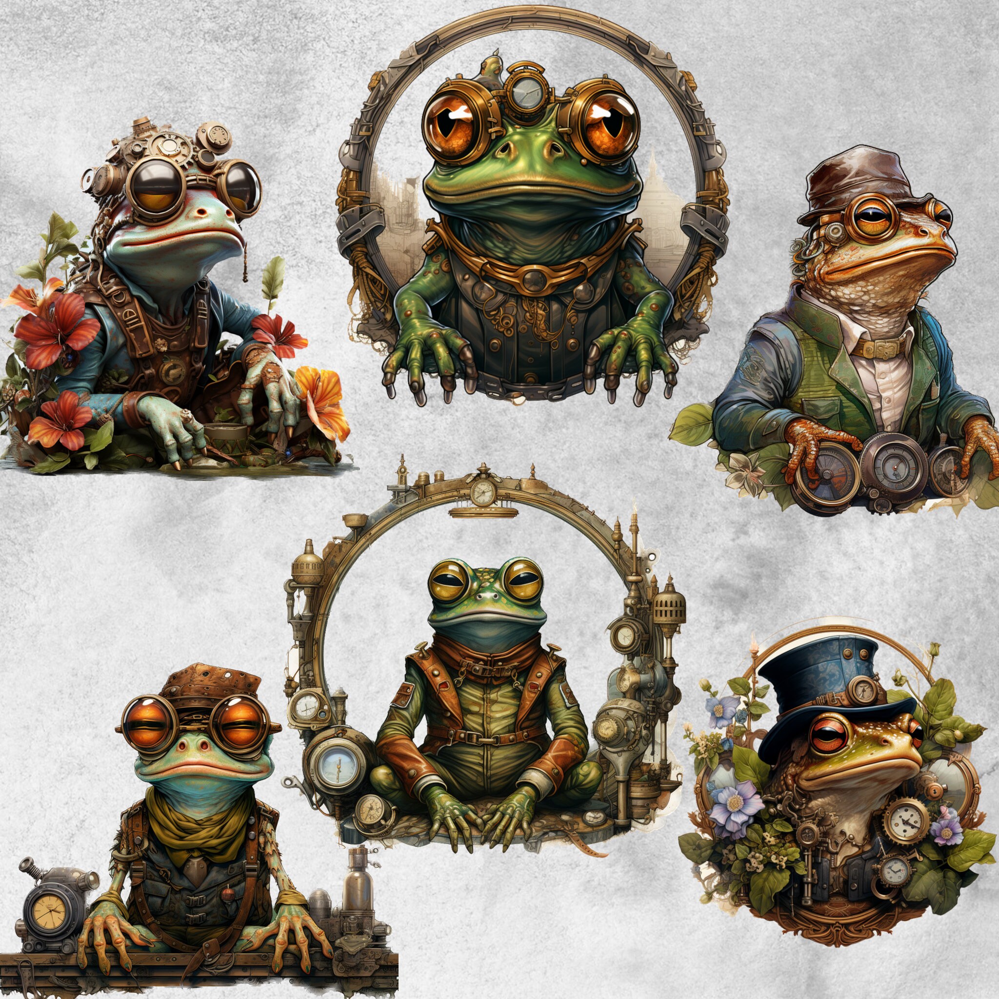 Frogs Clipart Set,frog Clipart Set,clipart Set,clipart,frogs Clipart ...