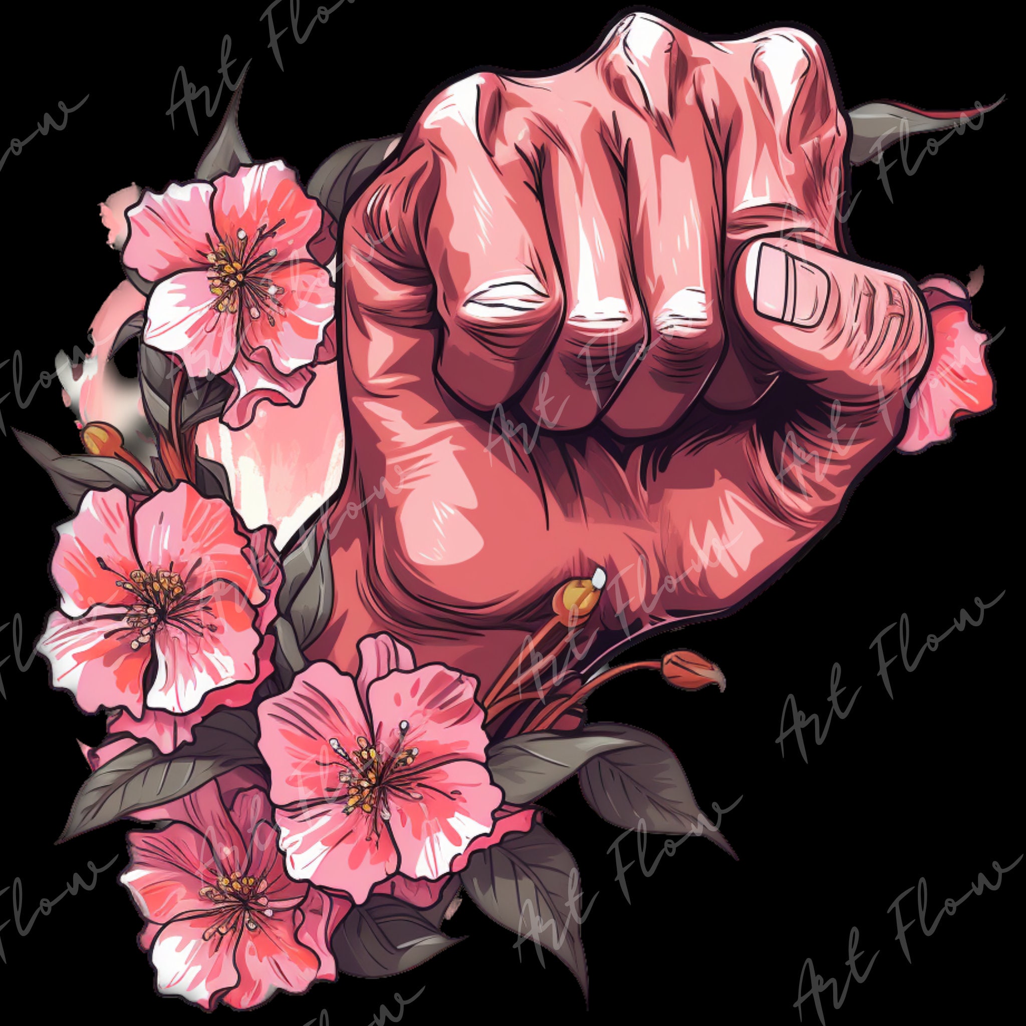 Colorful Hands Png for Shirts Sublimation Designs Trending - Etsy